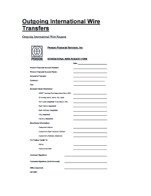 Fillable Online Outgoing International Wire Form - Globalink Securities ...