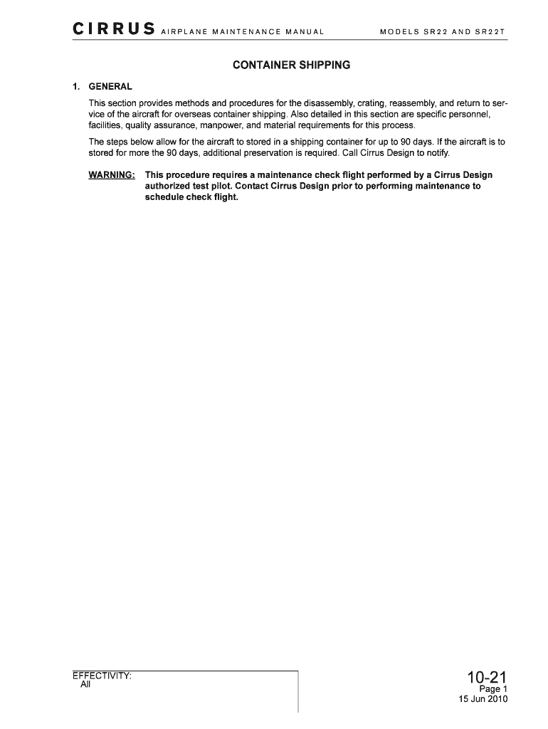 Fillable Online SR22 AMM. Container Shipping Fax Email Print - pdfFiller