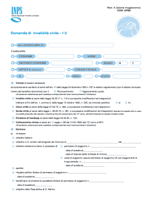 Compilabile Online Domanda di invalidit civile - 13 - infospibsit Fax ...