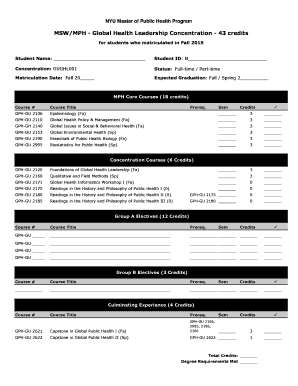 Fillable Online publichealth nyu atuace 2110 form Fax Email Print ...