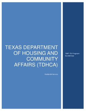 Fillable Online AFFAIRS (TDHCA) Fax Email Print - pdfFiller