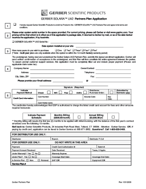 Fillable Online Gerber Guardian Plan Application - gspinccom Fax Email ...