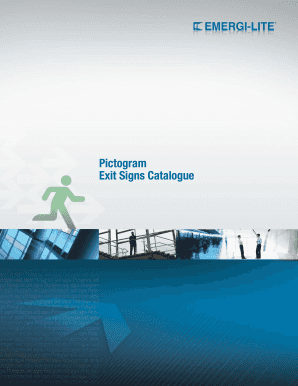 Fillable Online Pictogram Exit Signs Catalogue Pictogram Exit Signs ...