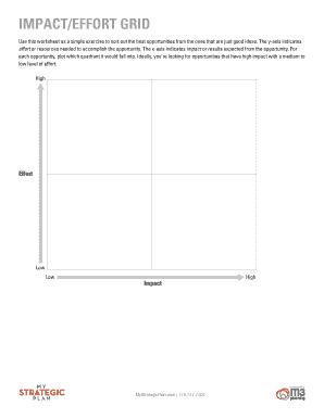 Fillable Online IMPACTEFFORT GRID - onstrategyhqcom Fax Email Print ...