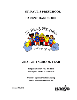 Fillable Online stpaulspreschoolumc PAULS PRESCHOOL Fax Email Print ...