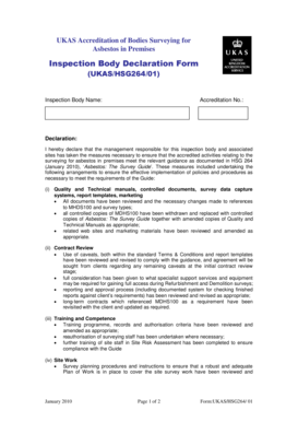 Fillable Online Declaration Form UKAS-HSG264-01 .doc Fax Email Print ...