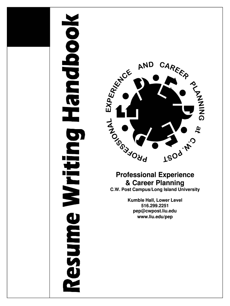 Fillable Online Resume Writing Handbook Fax Email Print - pdfFiller