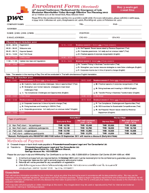 Fillable Online MSV Enrolment Form - PwC Fax Email Print - pdfFiller