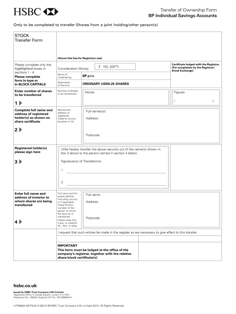 UK Stock Transfer Form - Blank Fillable Template | Fill Out, Print ...