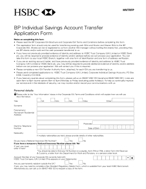 Fillable Online BP ISA transfer application form (pdf, 77KB) null Fax Email Print - pdfFiller