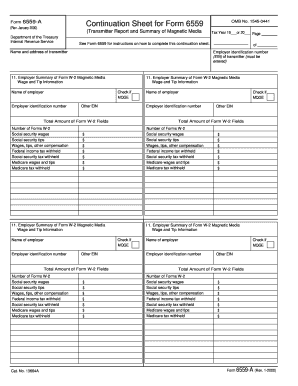 Fillable Online Form 6559-A (Rev. January 2000), (Fill-in Version ...