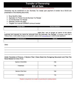 Fillable Online This form is required for the transfer of ownership of ...