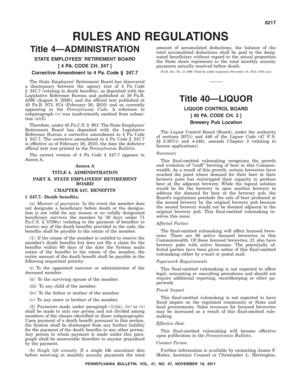 Fillable Online Pa Bulletin. 1031 Exchange Like Kind Replacement ...