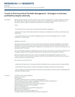 Fillable Online Trends in Pharmaceutical Portfolio Management ...