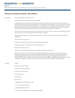 Fillable Online Theory of Ground Vehicles Fax Email Print - pdfFiller