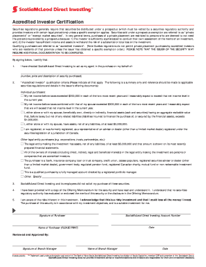 Fillable Online Accredited Investor Certification Fax Email Print ...