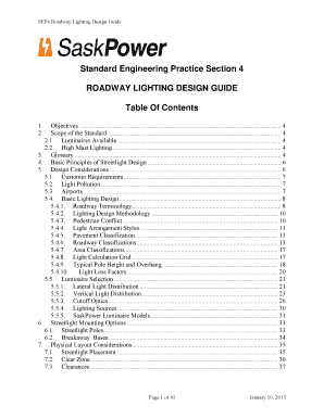 Fillable Online SEP4 Roadway Lighting Design Guide Fax Email Print ...