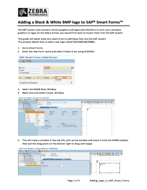Fillable Online Adding a Black & White BMP logo to SAP Smart Forms Fax ...