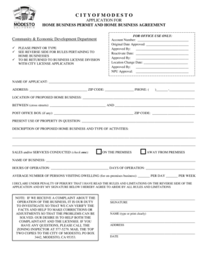 Fillable Online 1 - City of Modesto Fax Email Print - pdfFiller