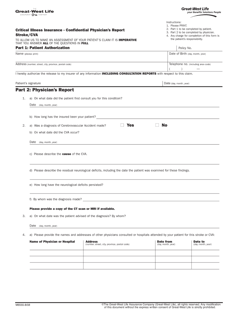 Fillable Online Stroke/CVA Fax Email Print - pdfFiller