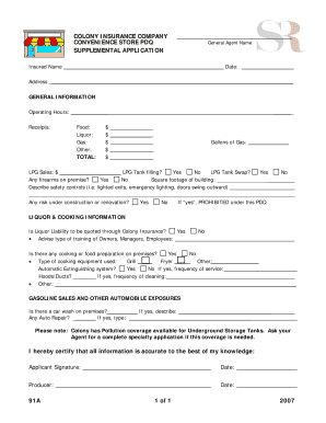 Fillable Online CONVENIENCE STORE PDQ Fax Email Print - pdfFiller