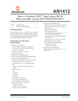 Fillable Online How to Calculate UNIX Time Using a PIC18 Fax Email ...