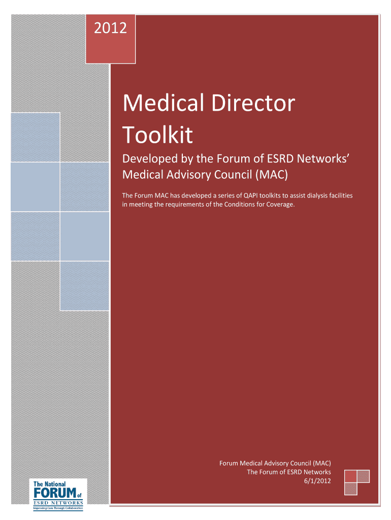 Fillable Online Medical Director Toolkit Fax Email Print - pdfFiller