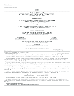 Fillable Online EXXON MOBIL CORPORATION Fax Email Print - pdfFiller