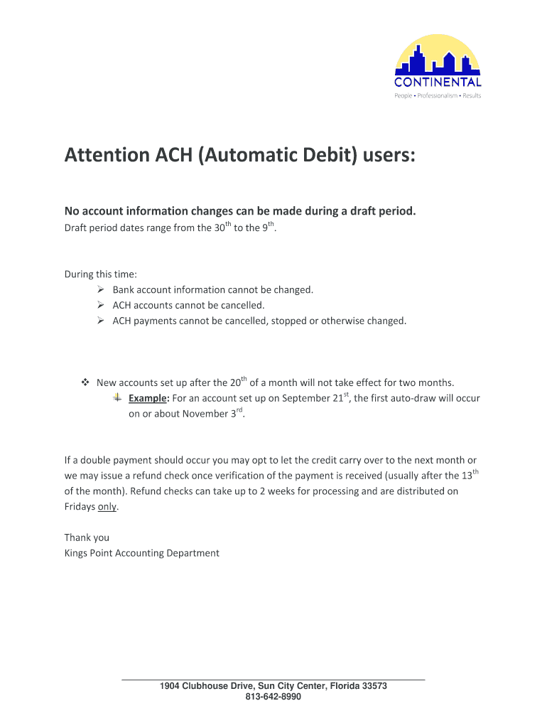 Fillable Online Authorization Agreement for Direct Payments (ACH Debits) Fax Email Print - pdfFiller
