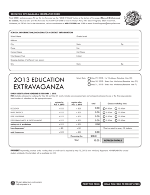 Fillable Online CAMP 99 REGISTRATION FORM Fax Email Print - pdfFiller