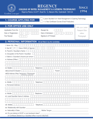 Fillable Online RCHMCT APPLICATION FORM - COLOR OPTION-web Fax Email ...
