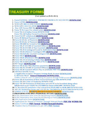 Fillable Online TREASURY FORMS Fax Email Print - pdfFiller