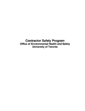 Fillable Online Contractor Safety Program Fax Email Print - pdfFiller