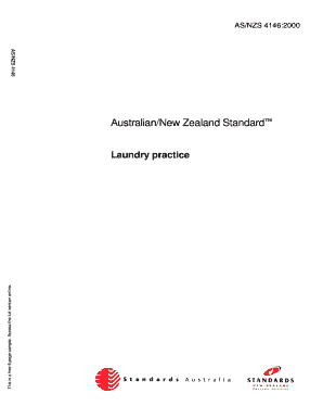 Fillable Online Australian Standard for Laundry Practice. - SAI Global ...