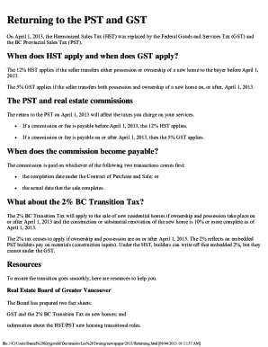 Fillable Online PTT - Property Transfer Tax - First Time Home Buyers ...