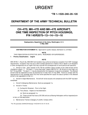 Fillable Online Department Of The Army Technical Bulletin Ch - Boeing H ...