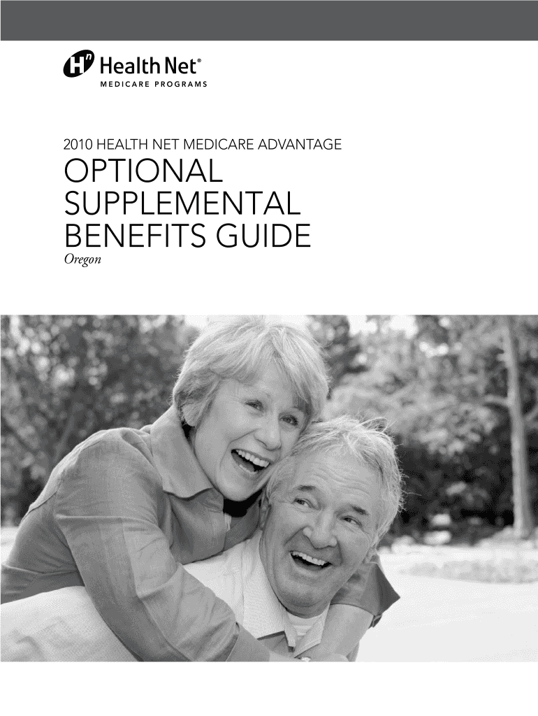 Fillable Online Health Net Medicare Advantage Plans Optional ...