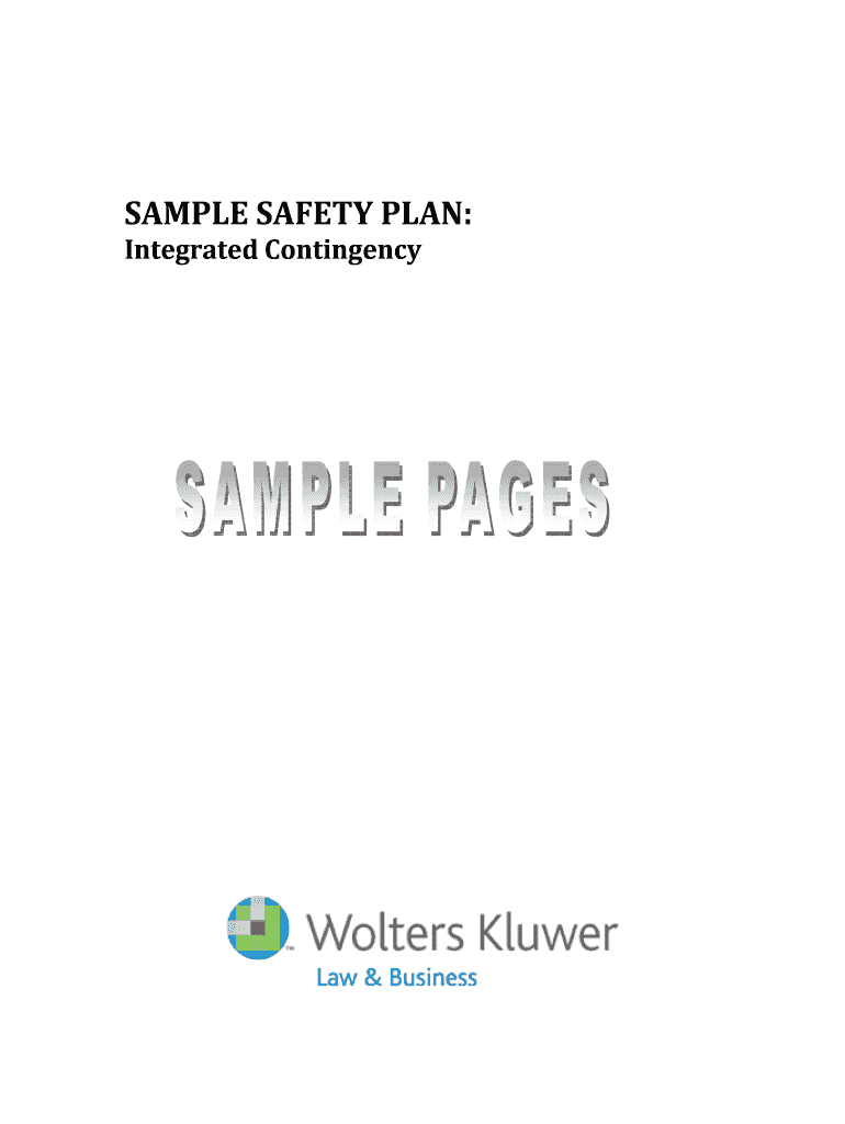 Fillable Online Integrated Contingency Plan Fax Email Print - pdfFiller