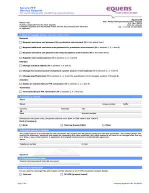 Fillable Online Service Request. Template for Equens forms Fax Email ...