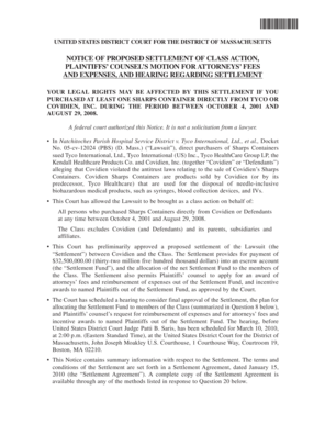 Fillable Online Mailed Notice and Claim Form - Garwin Gerstein & Fisher ...