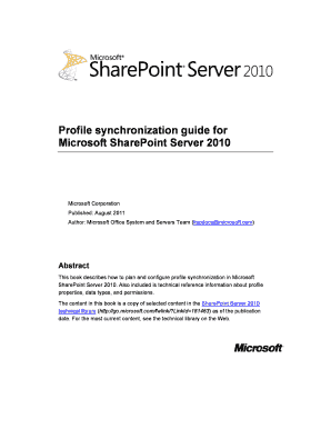 Fillable Online Profile synchronization guide for Fax Email Print ...