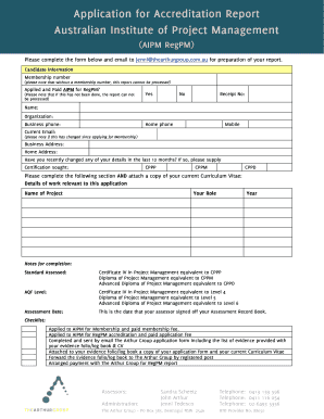 Fillable Online Application for Accreditation Report Fax Email Print ...