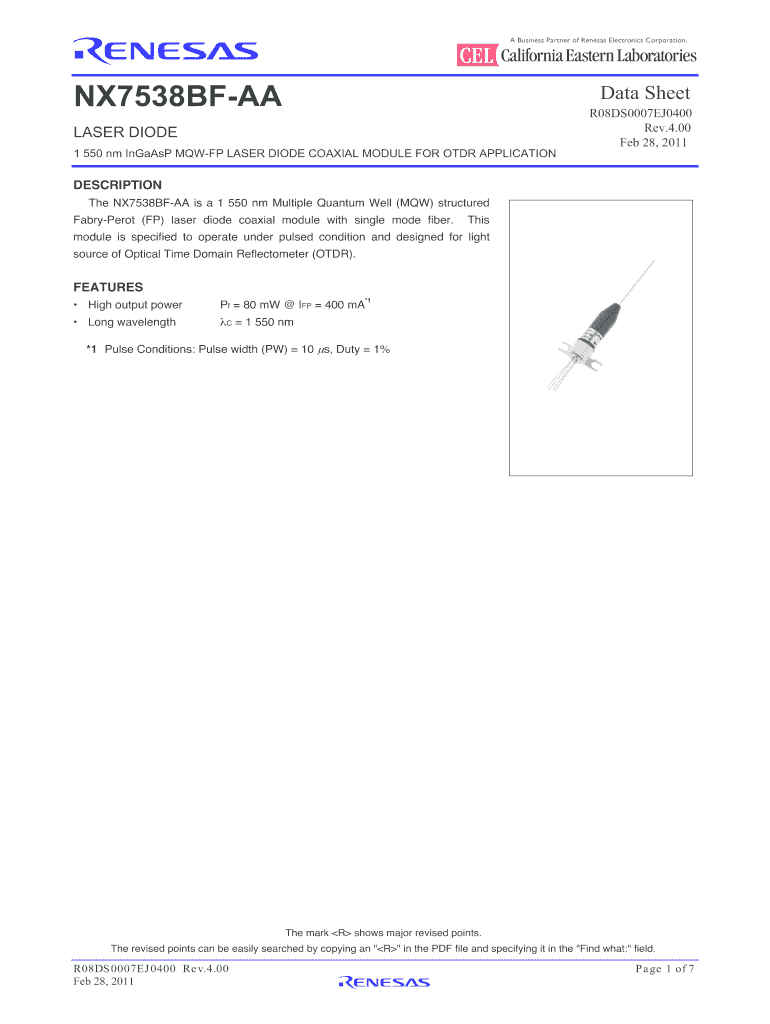 Fillable Online A Business Partner of Renesas Electronics Corporation ...