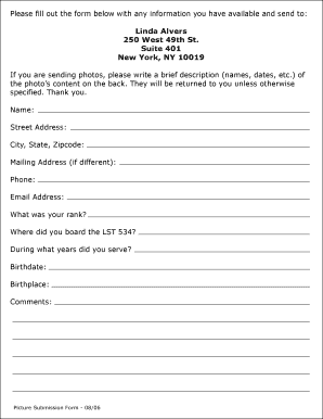 Fillable Online Printable form - LST 534 Website Fax Email Print ...