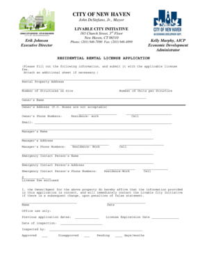 Fillable Online LIVABLE CITY INITIATIVE - New Haven Connecticut Fax ...