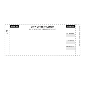 Fillable Online bethlehem-pa Form 501 - City of Bethlehem - bethlehem ...