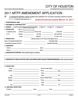 Fillable Online houstontx SUBDIVISION PLAT SUBMITTAL FORM - City of ...