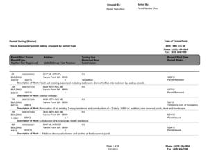 Fillable Online August 2013 Permit Report. Bldg Permit Form Fax Email ...