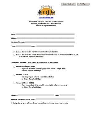 Fillable Online richlandfit co richland wi Richland FIT Disc Golf ...