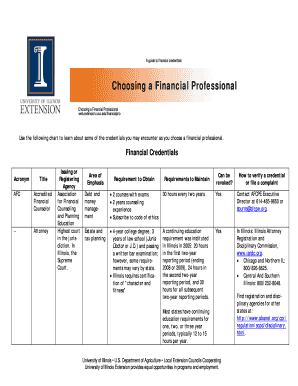 Fillable Online web extension illinois A guide to financial credentials ...